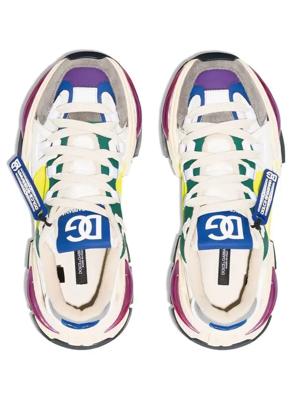 Dolce & Gabbana Air Master Panelled Sneakers - White