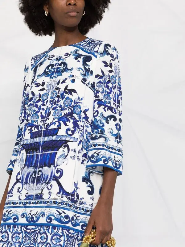 Dolce & Gabbana Majolica-print Dress