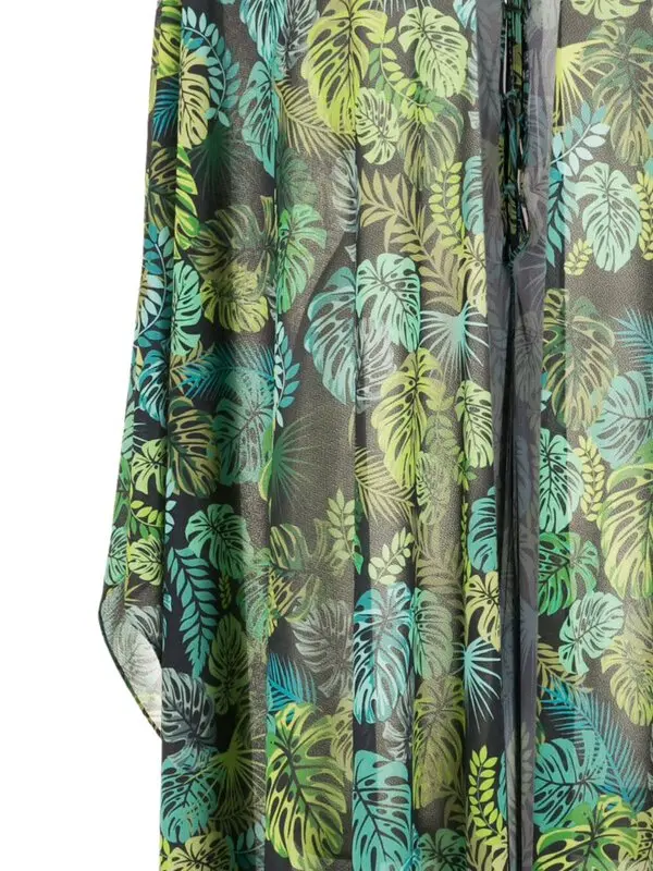 AMIR SLAMA Tropical Print Kaftan