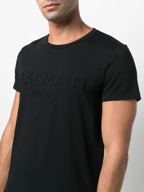 Balmain Logo-embossed Cotton T-shirt