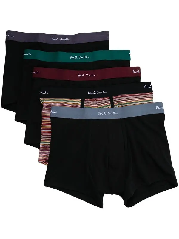 Paul Smith Logo-waistband Boxer Pack - Black