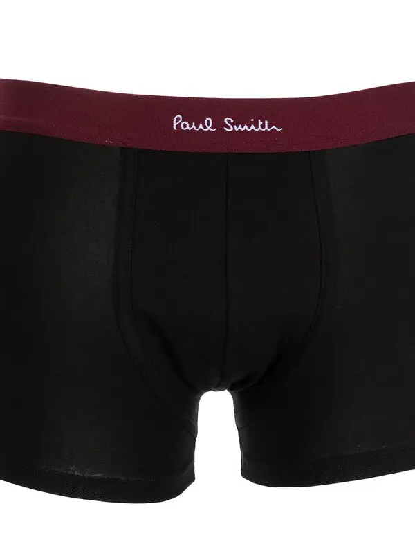 Paul Smith Logo-waistband Boxer Pack - Black
