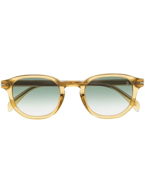 DB EYEWEAR BY DAVID BECKHAM Round-frame Sunglasses - Yellow