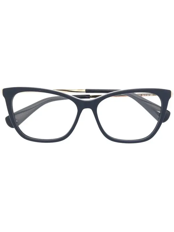 Max Mara Square-frame Glasses - Blue