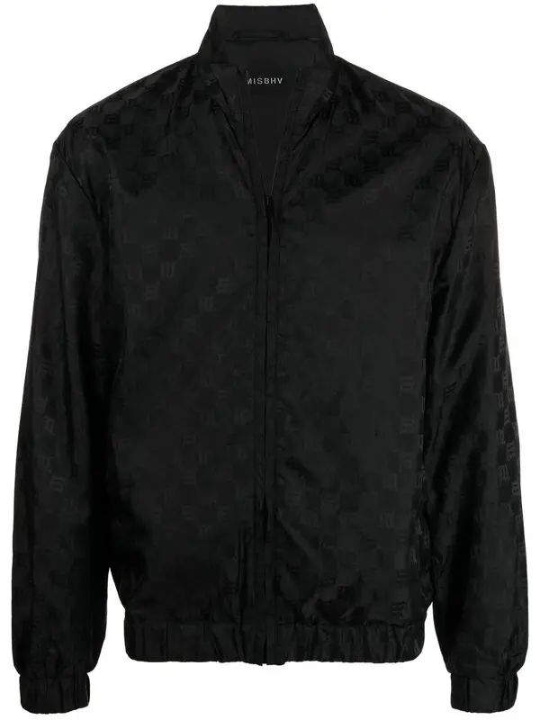 MISBHV Monogram-print Zip-up Sports Jacket