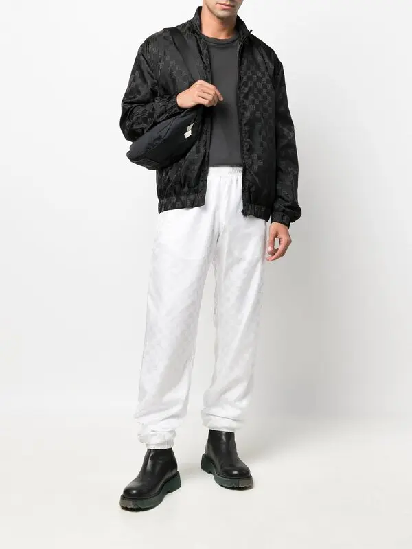 MISBHV Monogram-print Zip-up Sports Jacket
