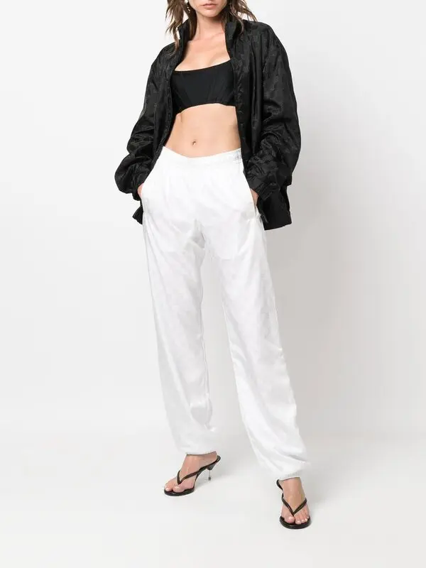 MISBHV Monogram-print Zip-up Sports Jacket
