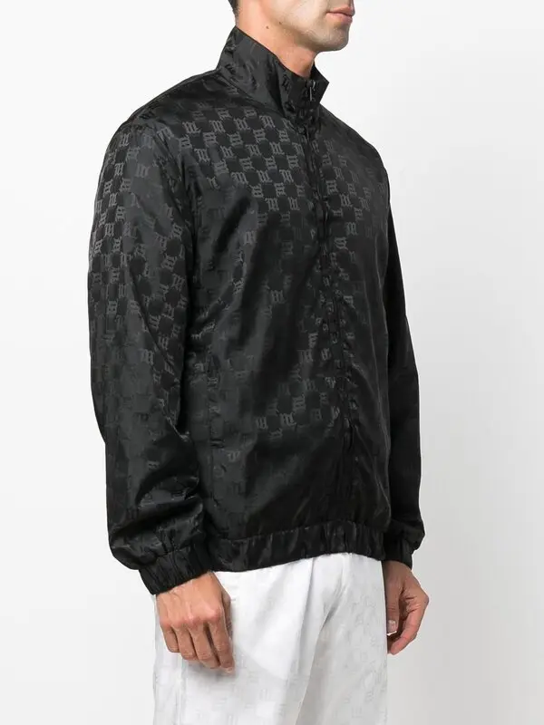 MISBHV Monogram-print Zip-up Sports Jacket