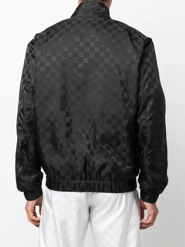 MISBHV Monogram-print Zip-up Sports Jacket
