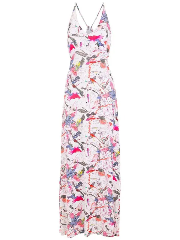 AMIR SLAMA Abstract-print Maxi Dress