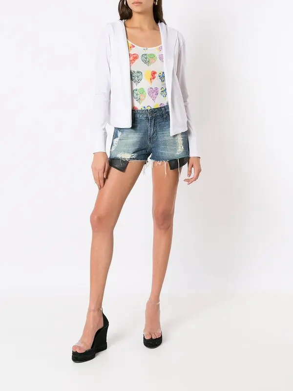 AMIR SLAMA Hooded Open-front Cardigan