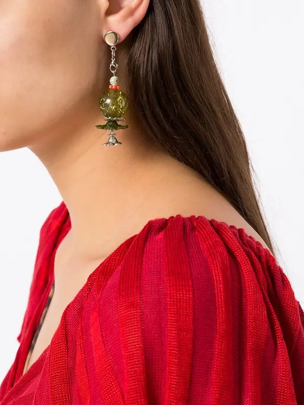 AMIR SLAMA Interchangeable Charm Bracelet And Drop Earrings Set