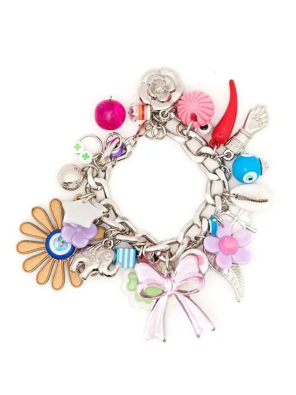 AMIR SLAMA Multi-charm Chain Bracelet - Multicolour