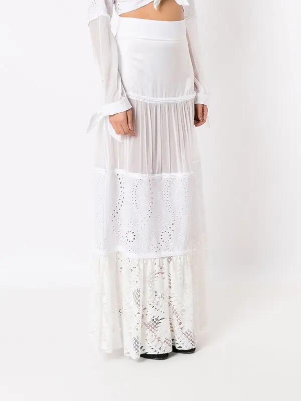 AMIR SLAMA Broderie Anglaise Full Skirt