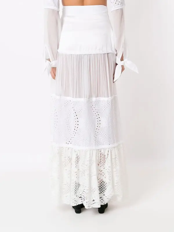AMIR SLAMA Broderie Anglaise Full Skirt