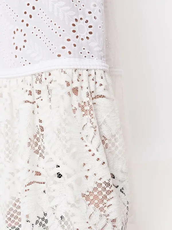 AMIR SLAMA Broderie Anglaise Full Skirt