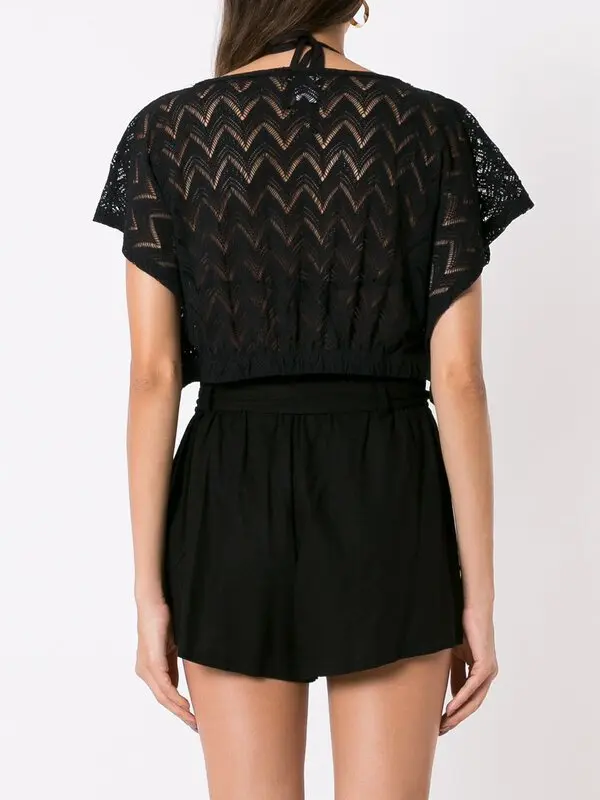 AMIR SLAMA Cropped Knitted Top