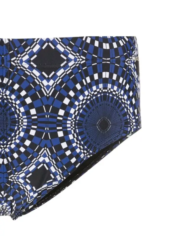 AMIR SLAMA Abstract-print Swimming Trunks