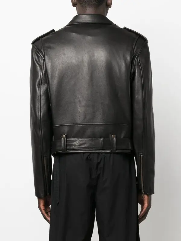 Loewe Belted Leather Biker Jacket