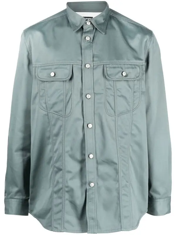 DIESEL® Twill Western Denim Shirt