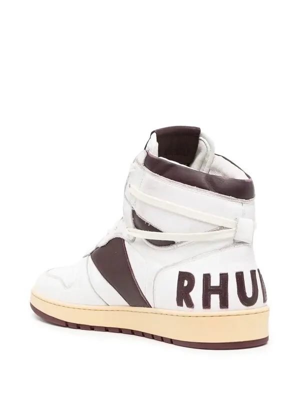 Rhude Logo High-top Sneakers - Red