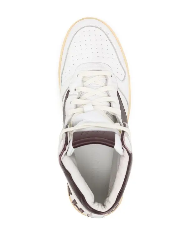 Rhude Logo High-top Sneakers - Red