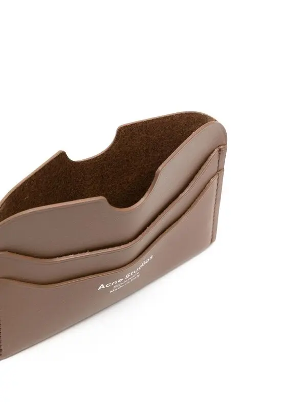Acne Studios Logo-print Cardholder - Brown
