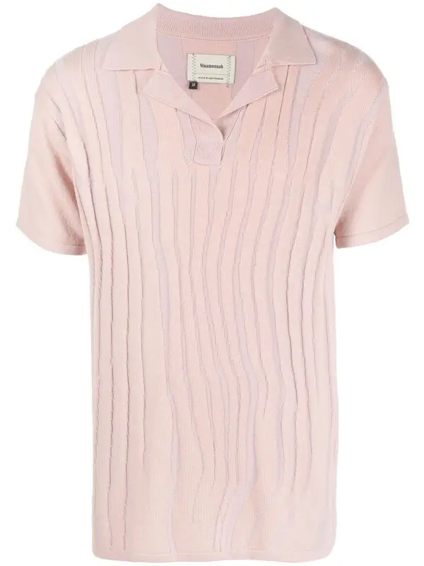 NINAMOUNAH Kingcrab Melted Logo Polo Shirt