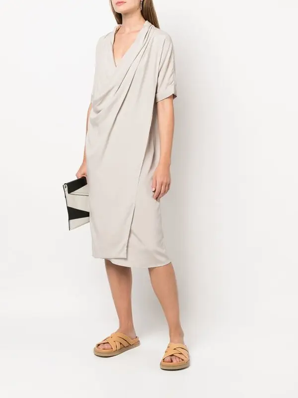 Kristensen Du Nord Draped Midi Dress