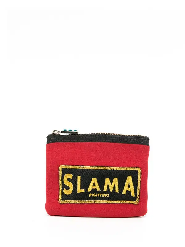 AMIR SLAMA Embroidered-logo Wallet - Red