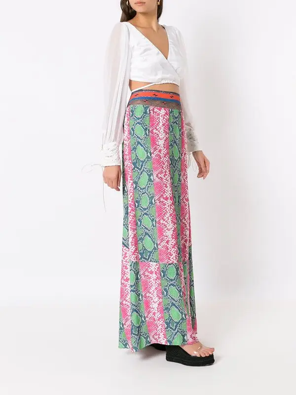AMIR SLAMA Cropped Silk Blouse