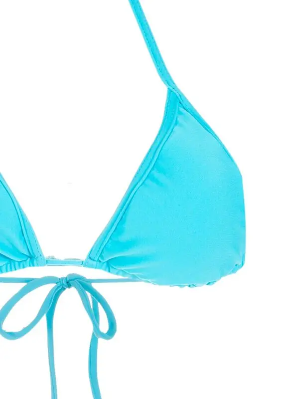 AMIR SLAMA Halterneck Triangle Bikini - Blue