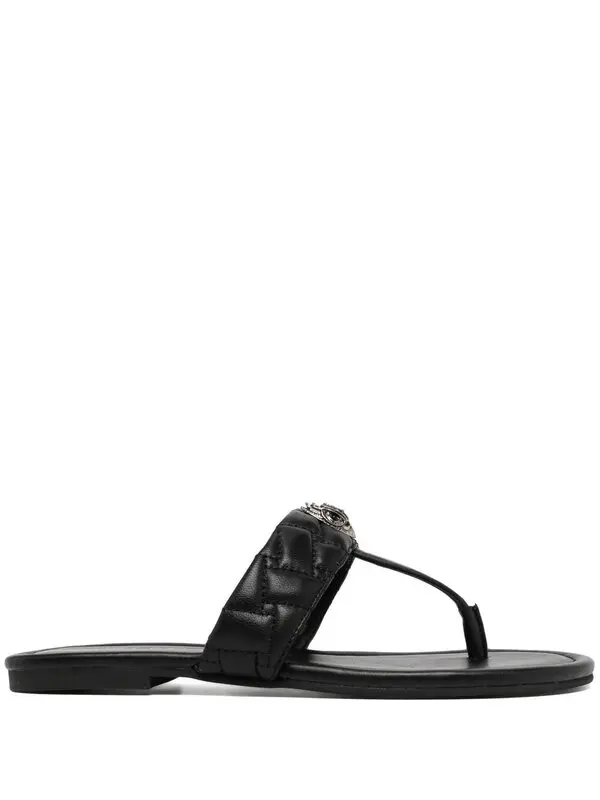 Kurt Geiger Kensington Flat Sandals - Black