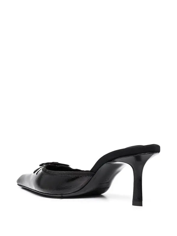 Alexander Wang Viola Bow-embellished Crystal-detail Mules