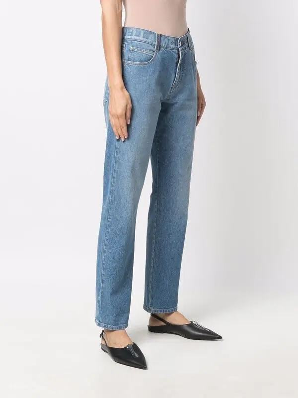 Stella McCartney Salt & Pepper Logo Jeans
