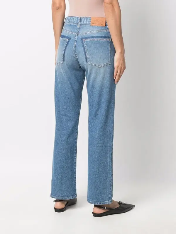 Stella McCartney Salt & Pepper Logo Jeans