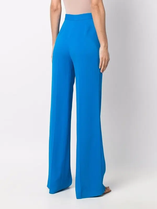Stella McCartney High-waisted Wide Leg Tailored Trousers - Blue