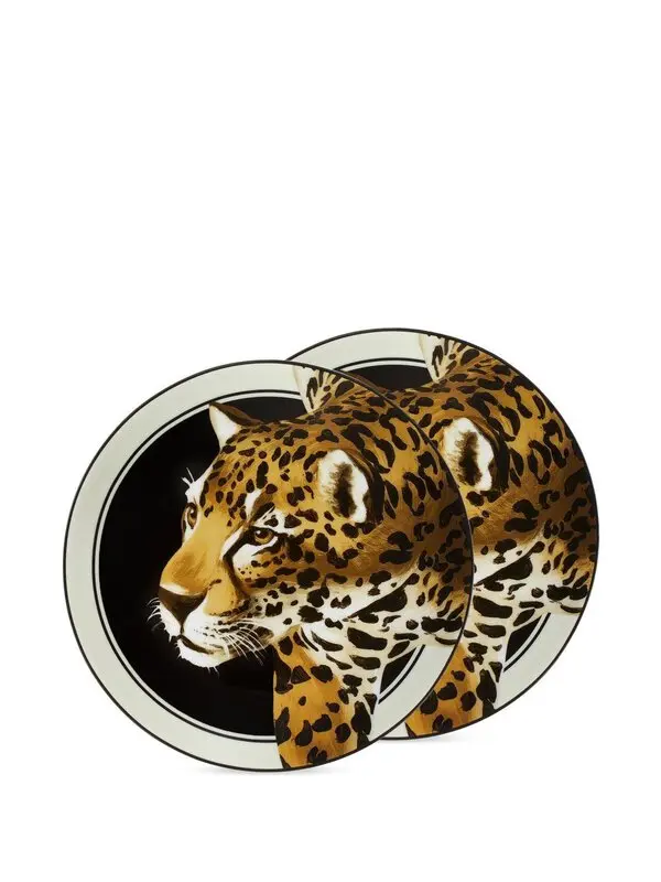 Dolce & Gabbana Leopard-print Dessert Plates