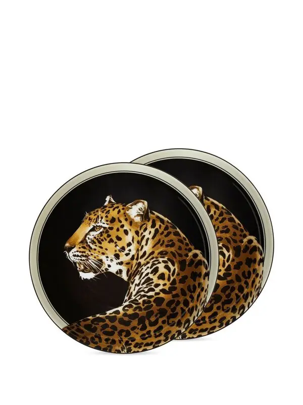 Dolce & Gabbana Leopard-print Porcelain Soup Plates