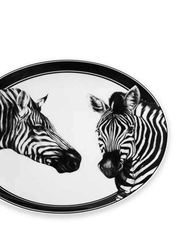 Dolce & Gabbana Zebra-print Porcelain Dinner Plates