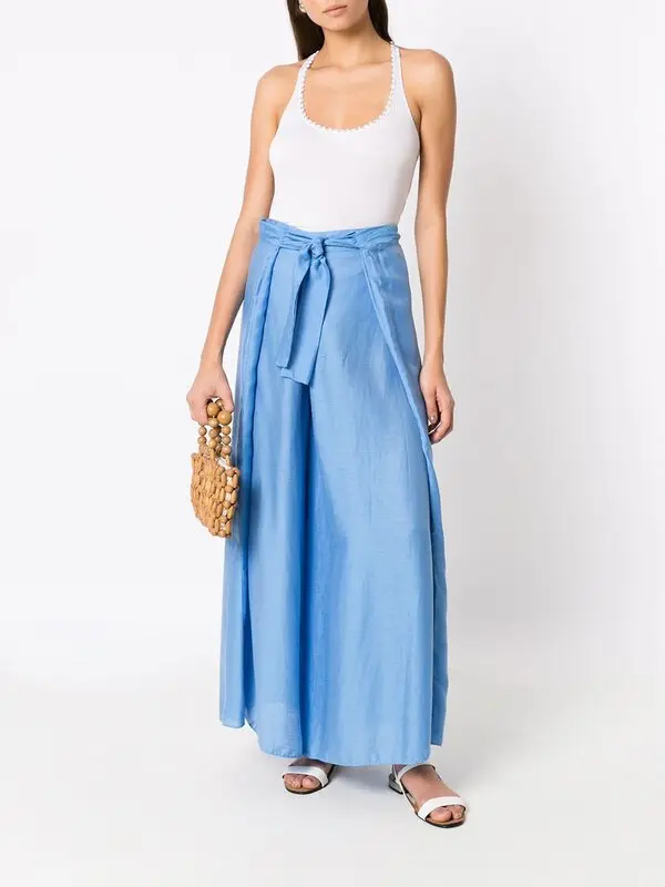 AMIR SLAMA Box-pleat Palazzo Pants