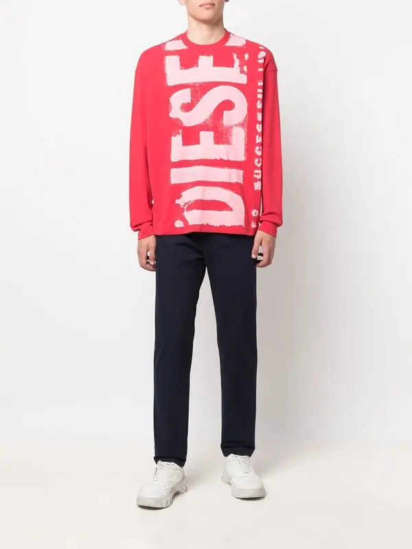 DIESEL® T-wasrib Logo-print T-shirt