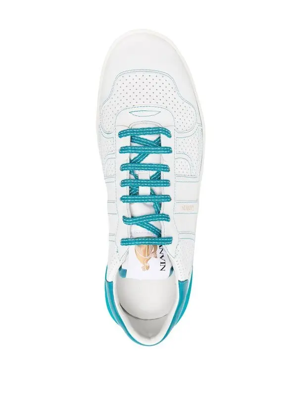 LANVIN Perforated-panel Leather Sneakers