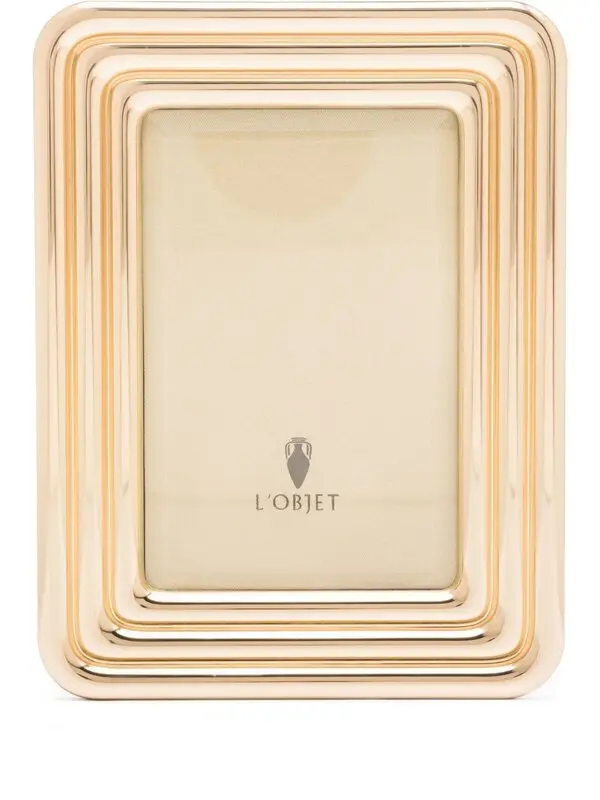 L'Objet Concorde Rectangle Picture Frame - Gold