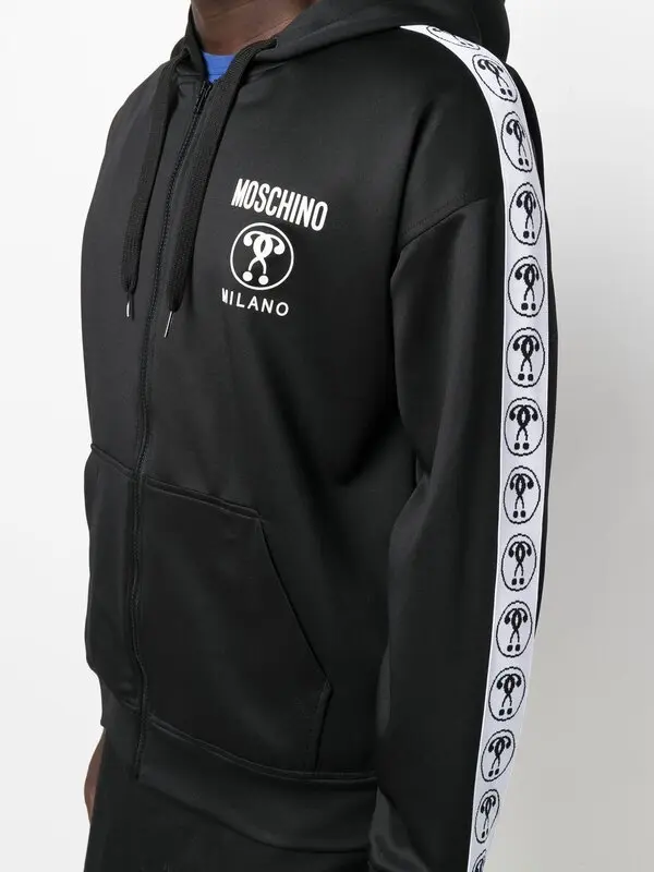 Moschino Logo-print Zip-up Hoodie