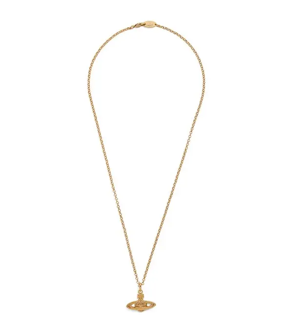 VIVIENNE WESTWOOD Crystal Bas Relief Necklace - Gold