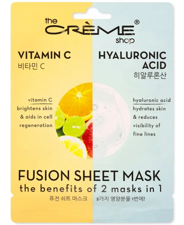 THE CREME SHOP Vitamin C & Hyaluronic Acid Fusion Sheet Mask - No Color
