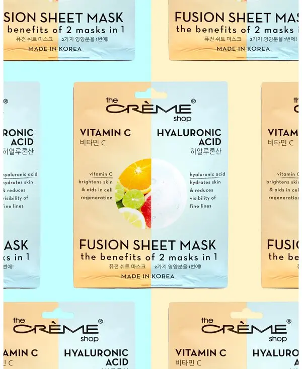 THE CREME SHOP Vitamin C & Hyaluronic Acid Fusion Sheet Mask