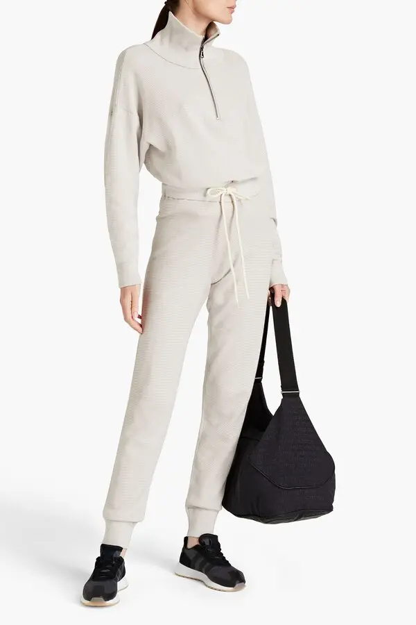 Varley Alice Cotton-jacquard Track Pants