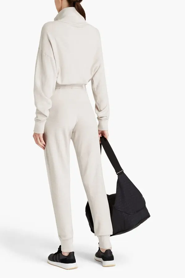 Varley Alice Cotton-jacquard Track Pants